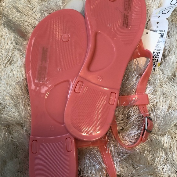 All For Color | Shoes | Nwt Perfect Pink Jelly Sandals | Poshmark